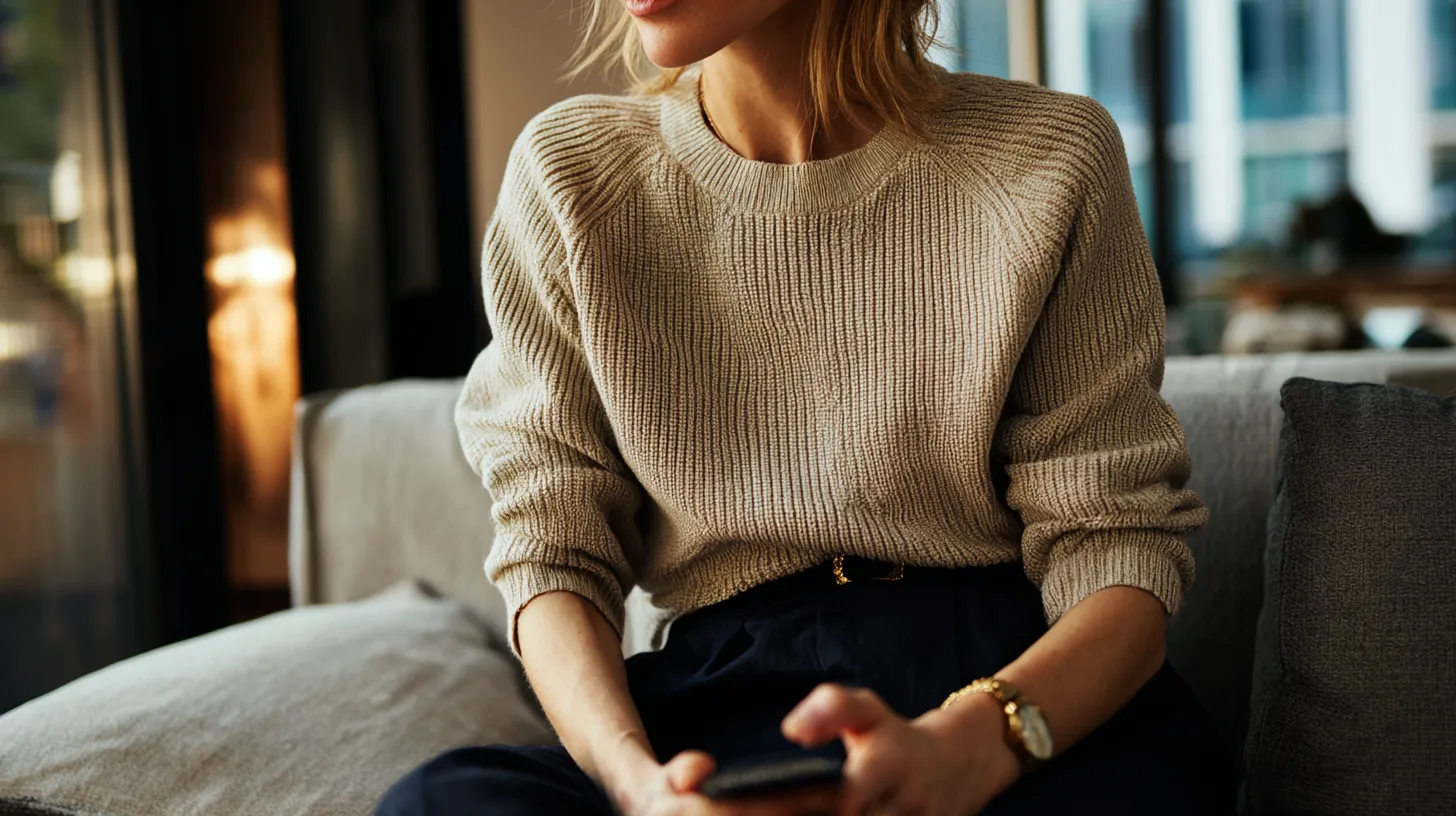 18 Business Casual Outfits With Sweaters That Work All Season Long
