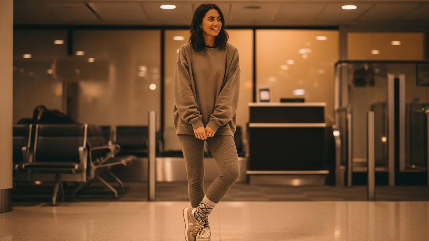 24 Long Flight Travel Outfits That Keep You Cozy For Hours